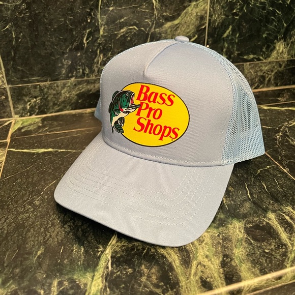 Accessories | Bass Pro Shop Snapback Adjustable Hat Baby Blue | Poshmark